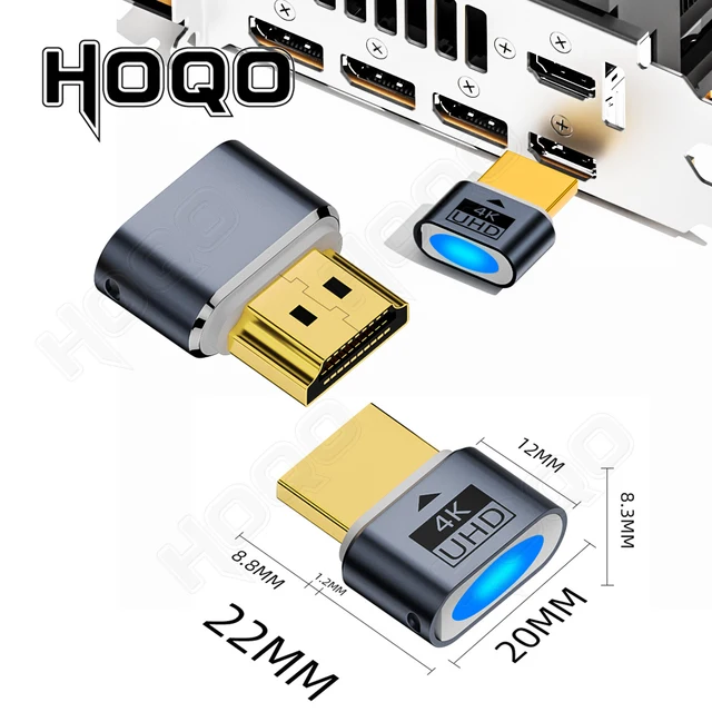 Edid Emulator HDMI Dummy Plug Display Emulator - Headless Ghost Adapter ...