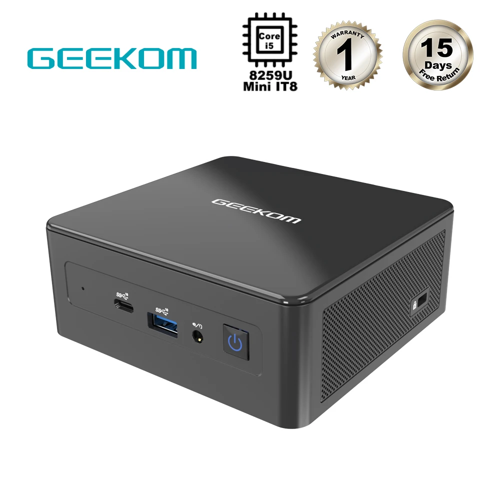 GEEKOM Mini IT8 Intel i5 8259U Windows 11 Pro Mini Desktop Computers ...