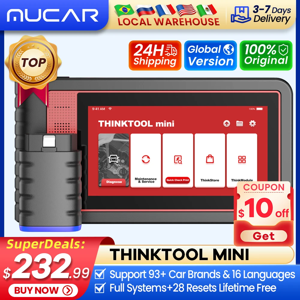 THINKCAR Thinktool Mini Mini 2 OBD2 Scanner Best Professional Car ...