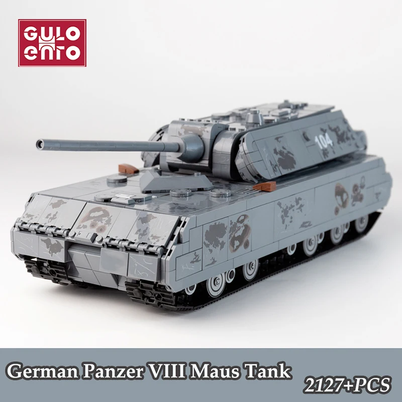 Military-Series-German-Panzer-VIII-Maus-Heavy-Tank-Model-Kit-With-Dolls ...