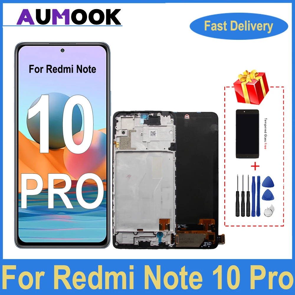 Original-AMOLED-LCD-Display-Digitador-Da-Tela-De-Toque-Xiaomi-Redmi-Nota-10-Pro-M2101K6G ...