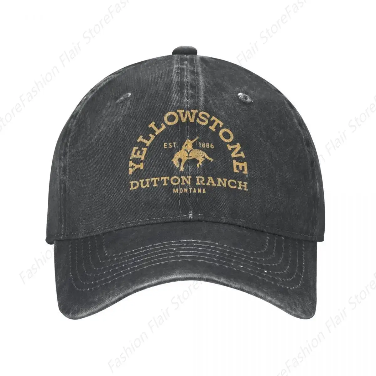 Yellowstone Dutton Ranch Montana Est 1886 Hat Outfit Vintage Distressed ...