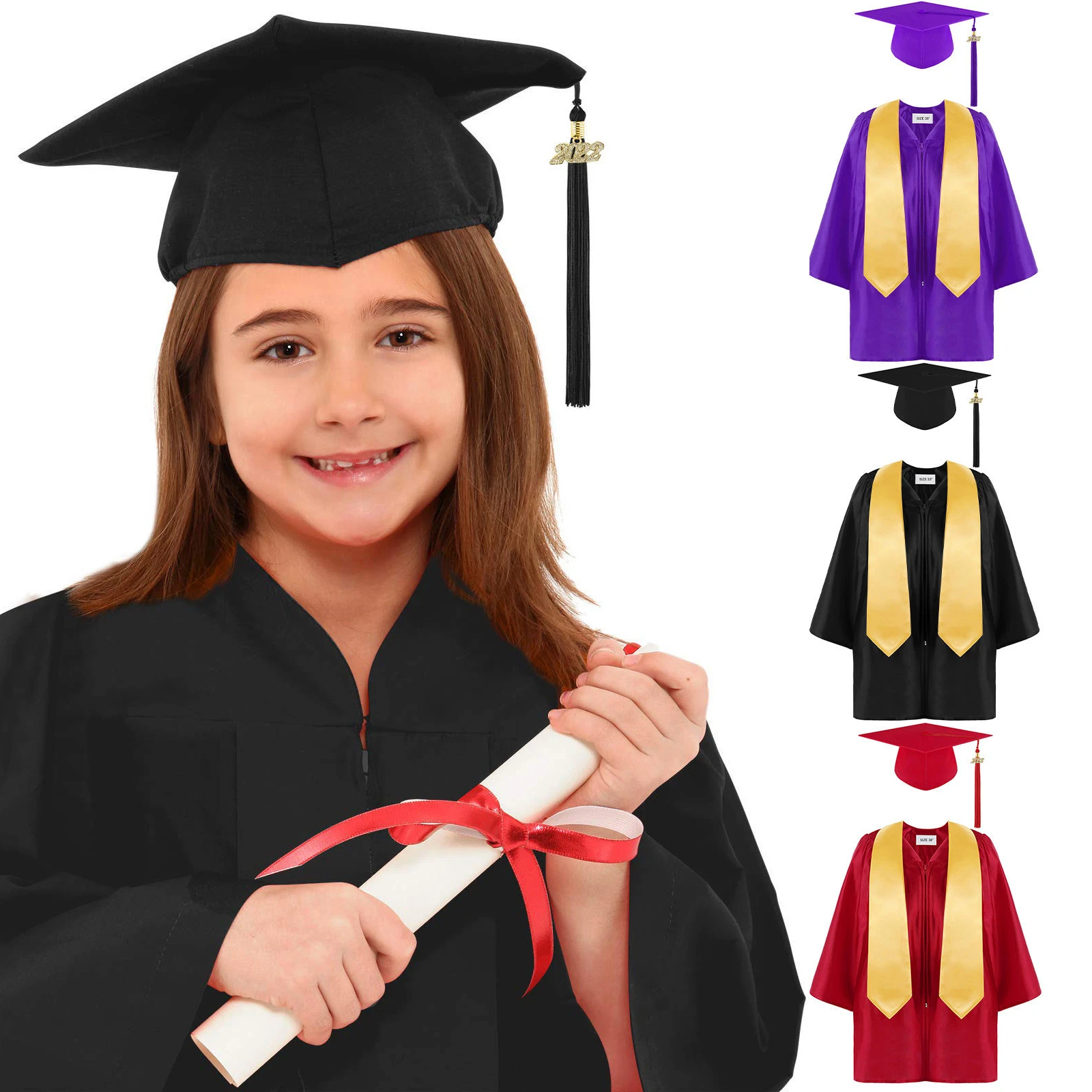 Cap Gown Kindergarten Graduation | Preschool Graduation Cap Gown ...