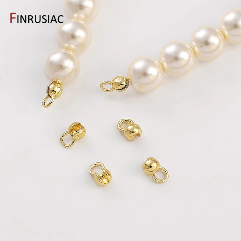 18K-Gold-Plated-Brass-Leather-Cord-Crimp-Beads-with-Loop-Clam-Shell ...