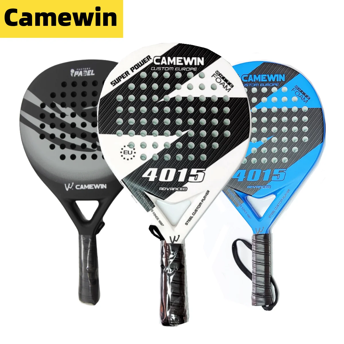 Camewin-Paddle-Racket-Adult-Prefessional-Carbon-Fiber-Soft-EVA-Face ...