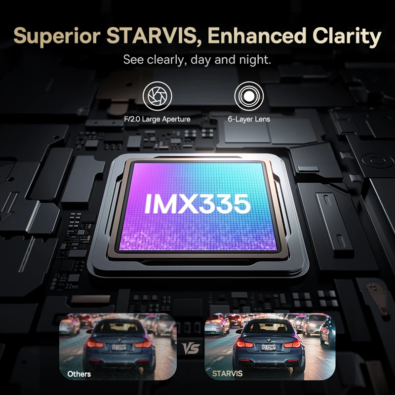 Baseus VD1 Pro 4K+1080P Dash Cam UHD Car Camera for SONY Sensor ADAS ...