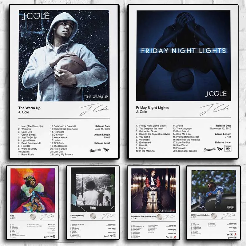 Pop-Rapper-J-Cole-World-Poster-Set-Music-Album-Cover-Hip-Hop-2014-Your ...