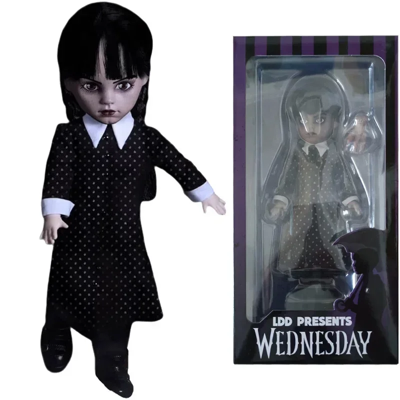 En existencia 35 cm 1/6 Mezco Ldd Living Dead Dolls Wednesday Addams ...