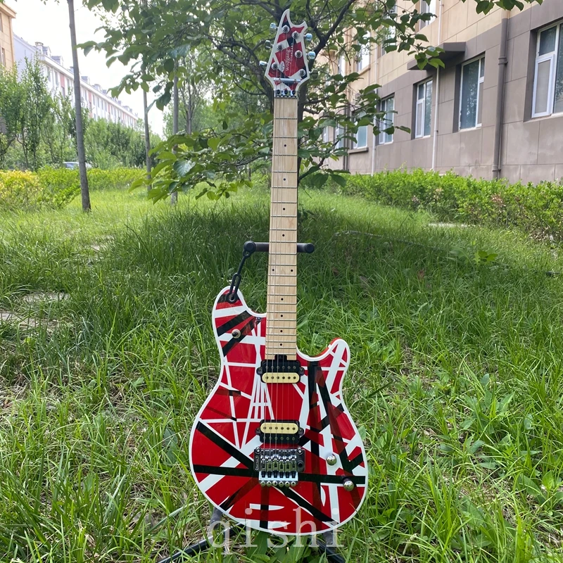 Guitarra-El-ctrica-Edward-Eddie-Van-Halen-color-rojo-negro-y-blanco ...