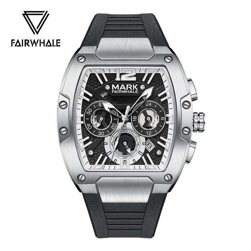 Mark Fairwhale Sports Man's Watches Brand Luxury Silicone Strap Date ...