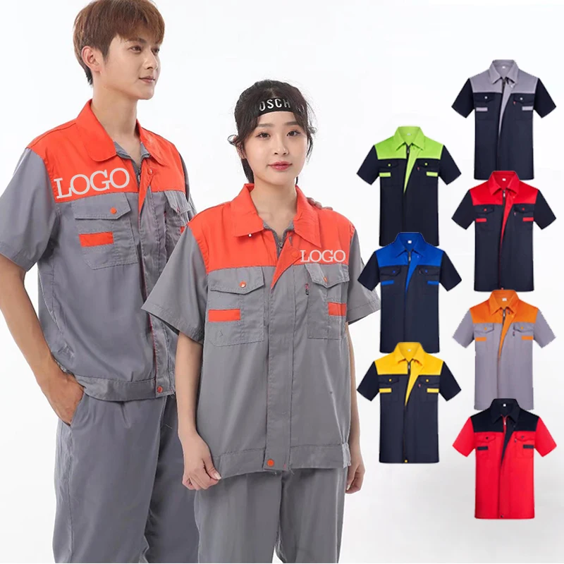 Custom Logo Short-sleeve Coveralls For Men And Women Thin Breathable ...