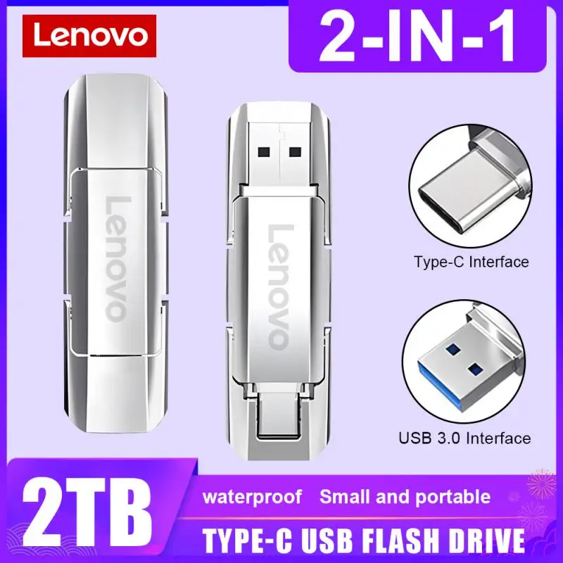 Lenovo-2TB-Usb-Flash-Drive-3-0-Metal-High-Speed-TYPE-C-Pendrive ...