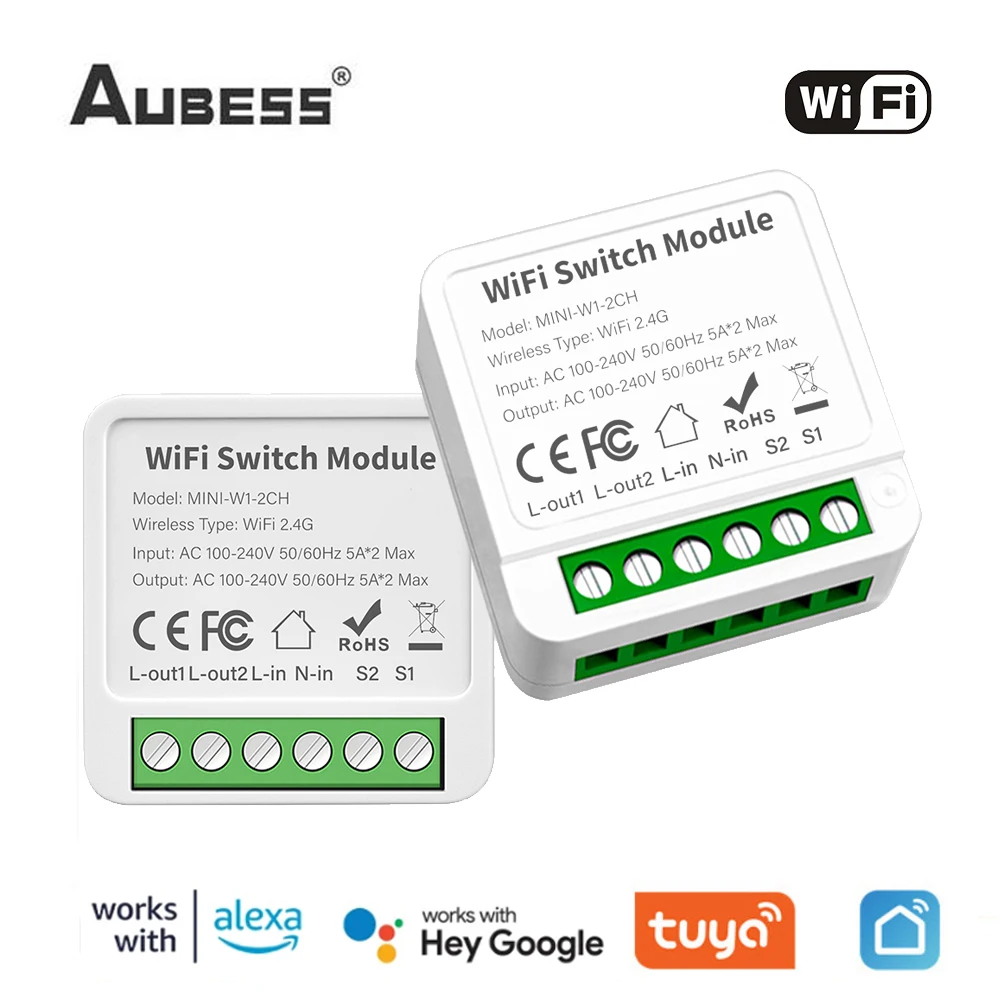 Tuya-Smart-WiFi-Switch-10-16A-1-2-3-CH-Mini-Automation-Breaker-Module ...