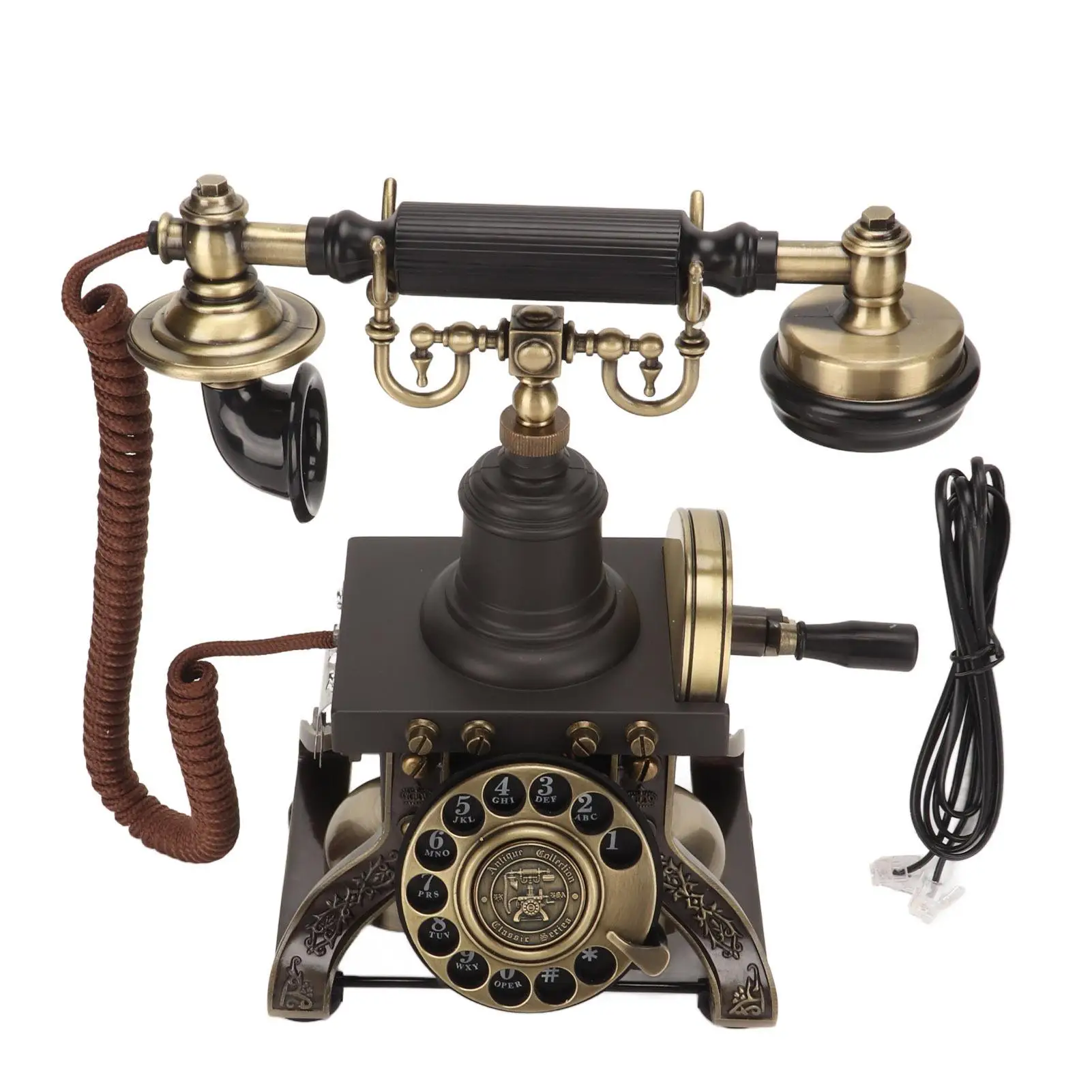 Vintage-Rotary-Dial-Landline-Telephone-Antique-Style-Home-for-office ...