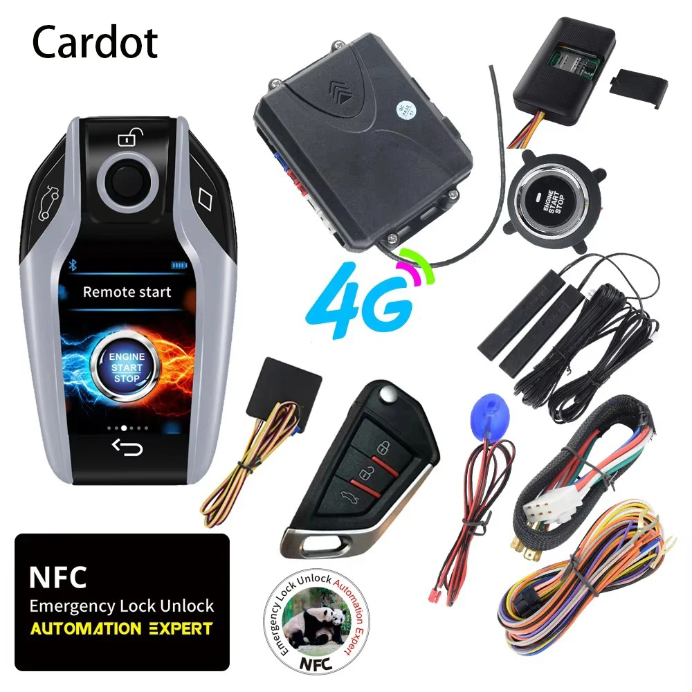 Cardot-New-4g-Smart-Pke-Keyless-Entry-Remote-Starter-Start-Stop-Engine ...