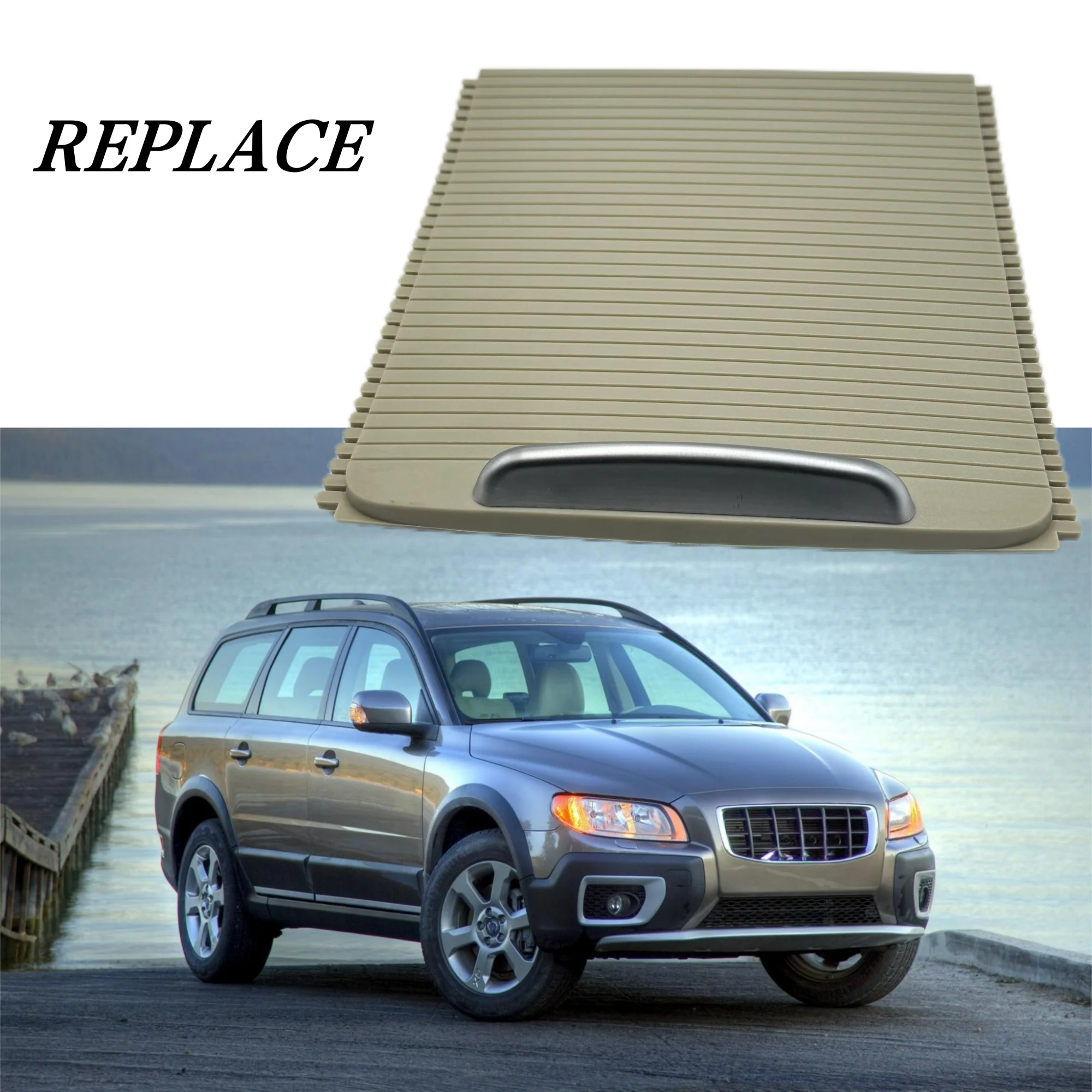 Car-Inner-Centre-Console-Roller-Blind-Lid-Trim-Cover-Black-39870905-for ...