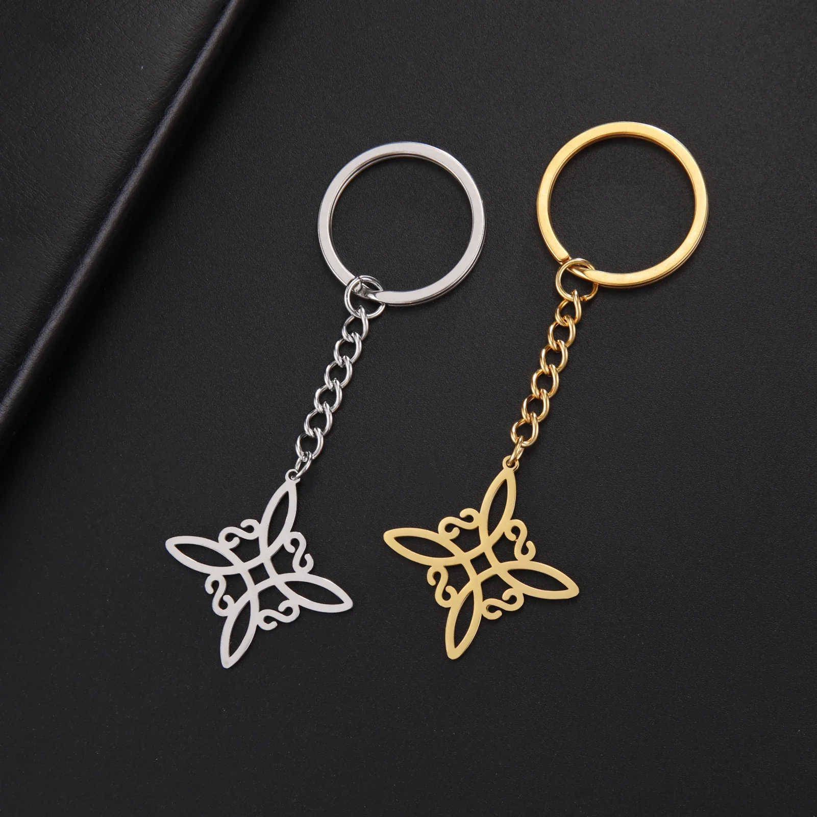 Skyrim-Celtics-Witch-Knot-Pendant-Keychain-Holder-Stainless-Steel ...