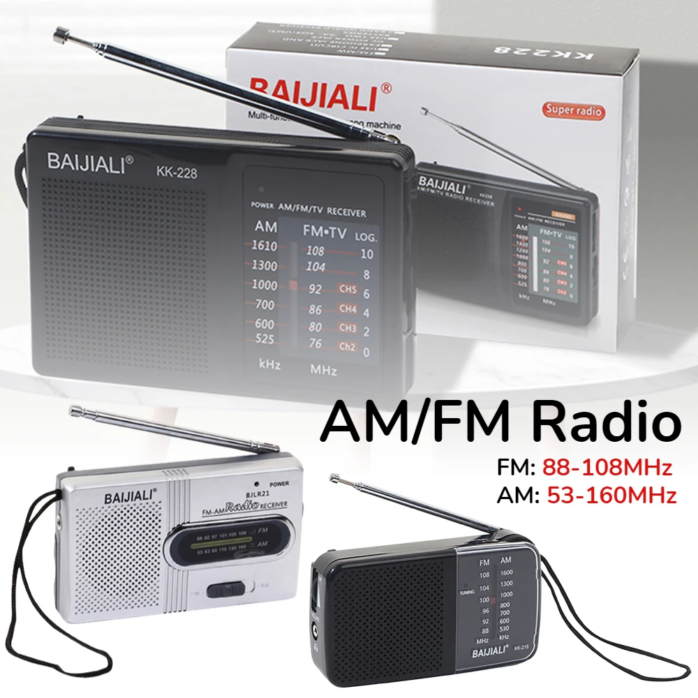 Mini-Radio-Receiver-Full-wave-Band-Multifunctional-Portable-AM-FM-Radio ...