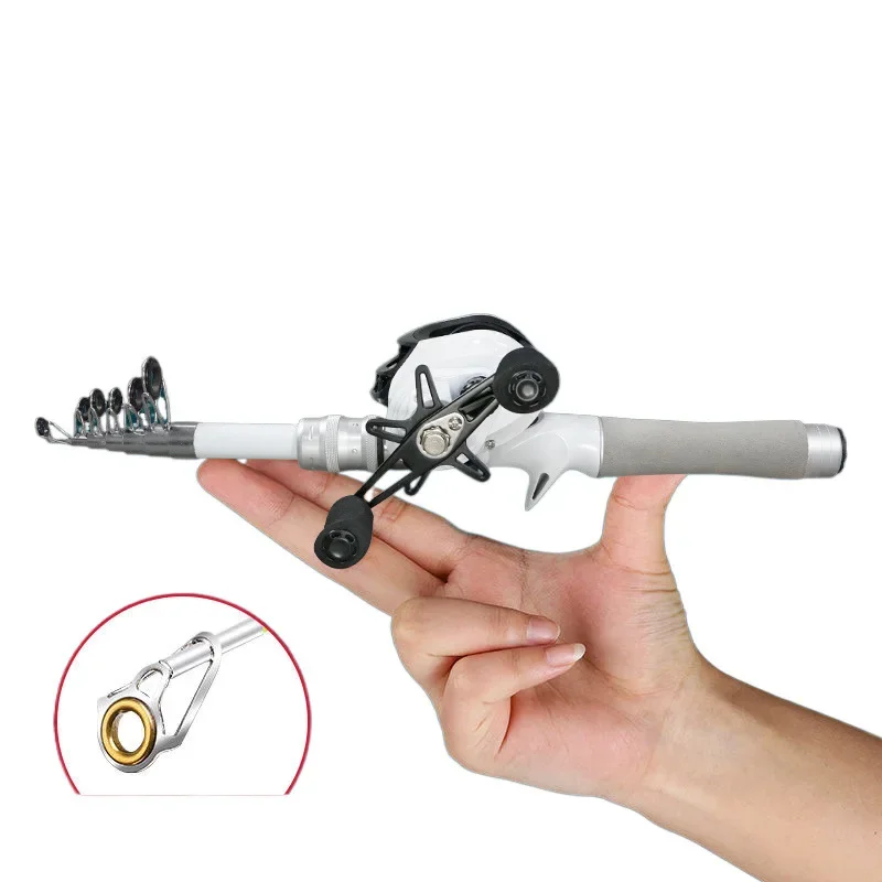 Mini Portable Super Short Luya Rod Travel Fishing Gear Set Small ...