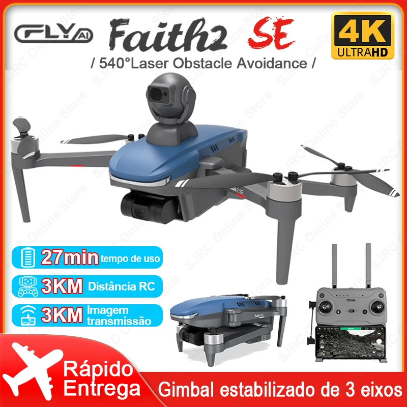 C Fly Faith 2 SE 4K Drone Com Câmera Profissional 3 Axis Gimbal Drones ...
