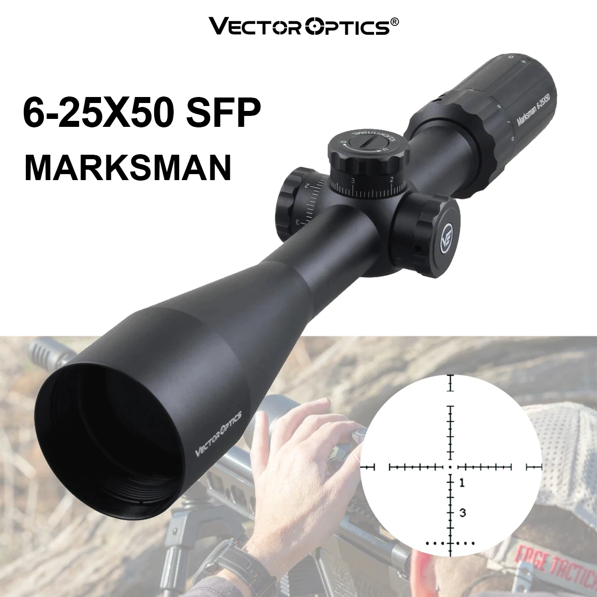 Vector-Optics-Marksman-6-24X50ffp-Ca-a-Riflescope-Tiro-T-tico-Rifle ...