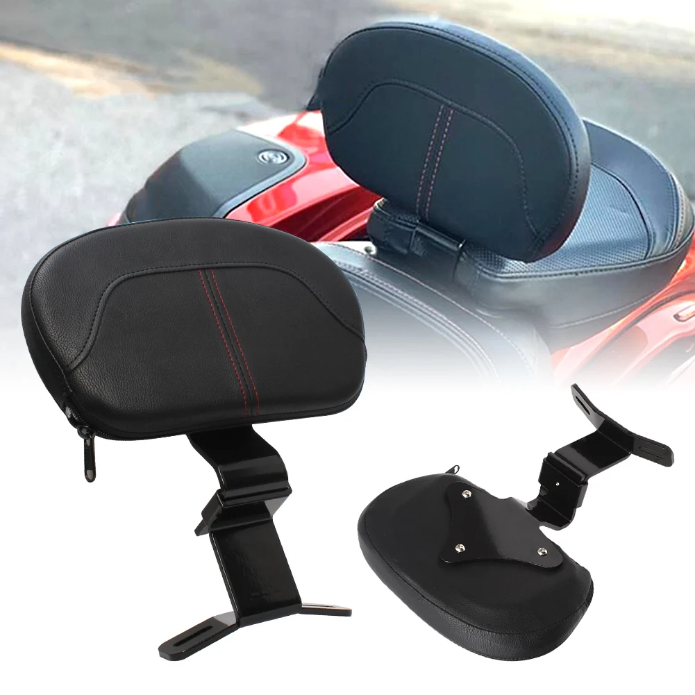 Motorcycle-PU-Leather-Front-Driver-Rider-Backrest-Mounting-Kit-For ...