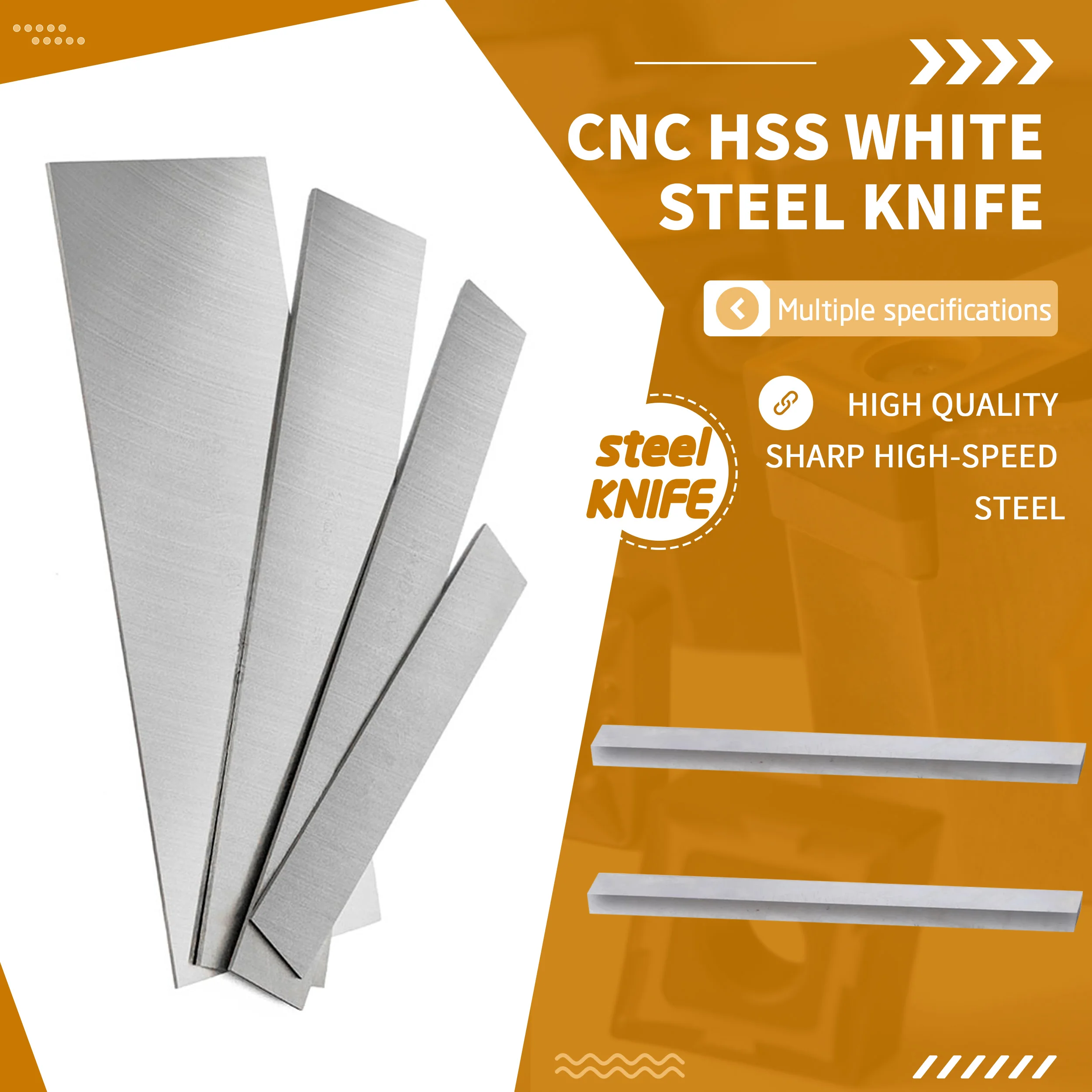 5x20x200mm 5x25 5x30 5x35 5x40 5x50 5x60 HSS White Steel Knife High ...