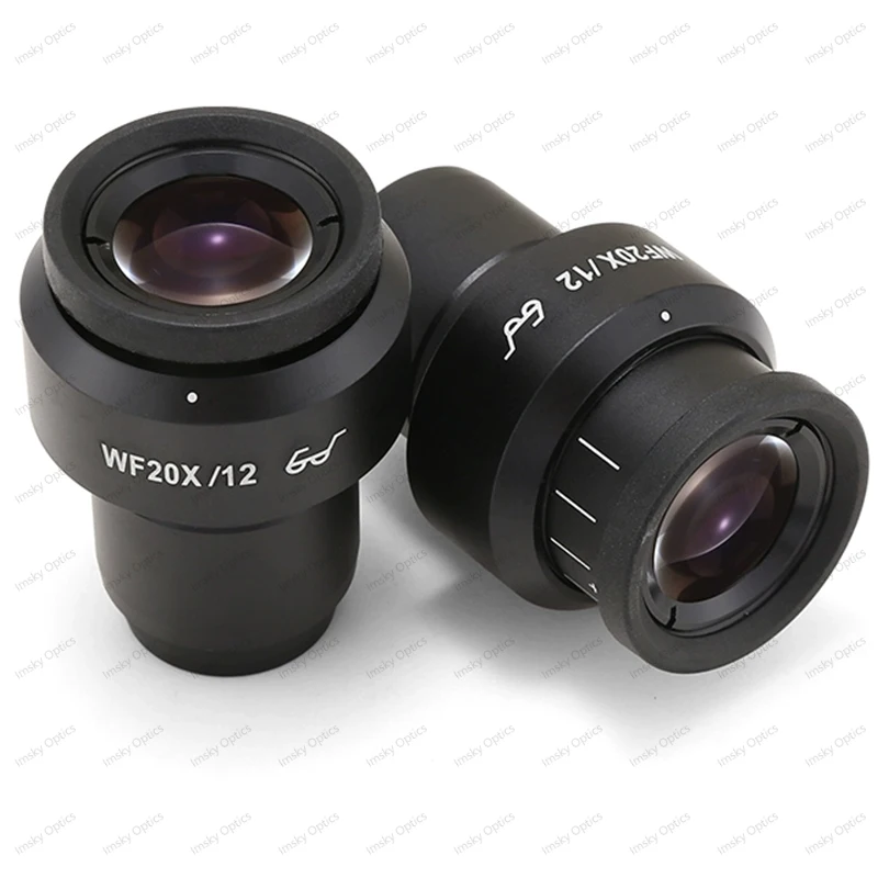 High Eye Point Adjustable Plan WF20X/12mm Eyepiece Stereo Microscope ...