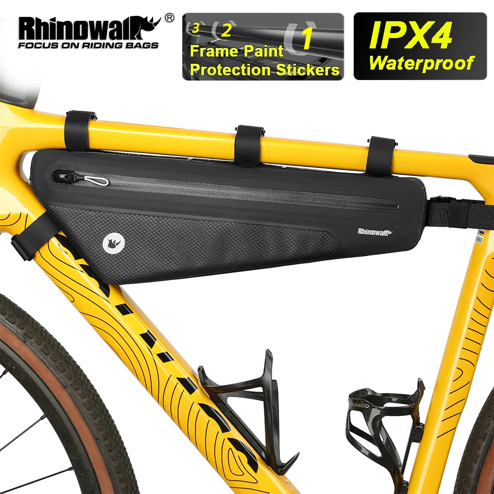 Rhinowalk Bike Frame Bag IPX4 Waterproof Bikepacking 2.6L/1.7L For Mtb ...