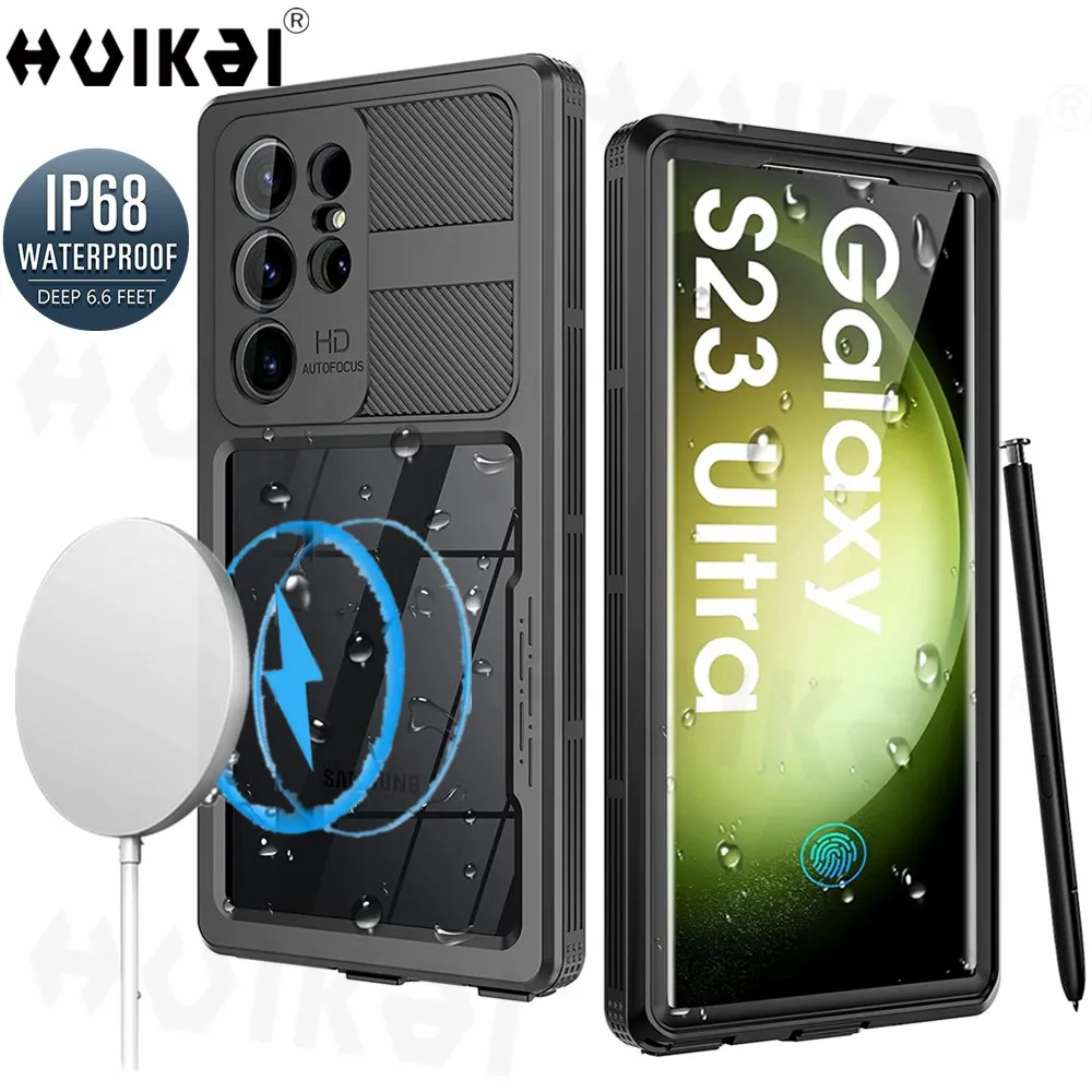 Case Waterproof For Samsung Galaxy S23 Ultra S23 Plus S23 With Magsafe ...