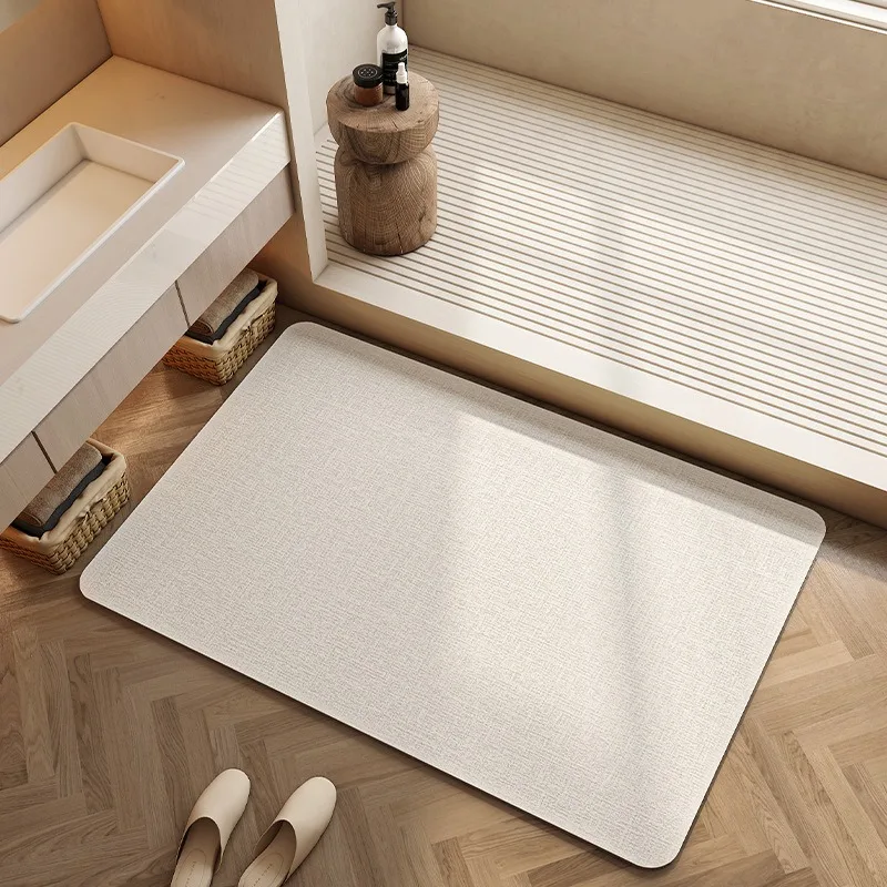 Bathroom Mat Absorbent Rug Toilet Carpet Water-absorbent Quick-drying ...