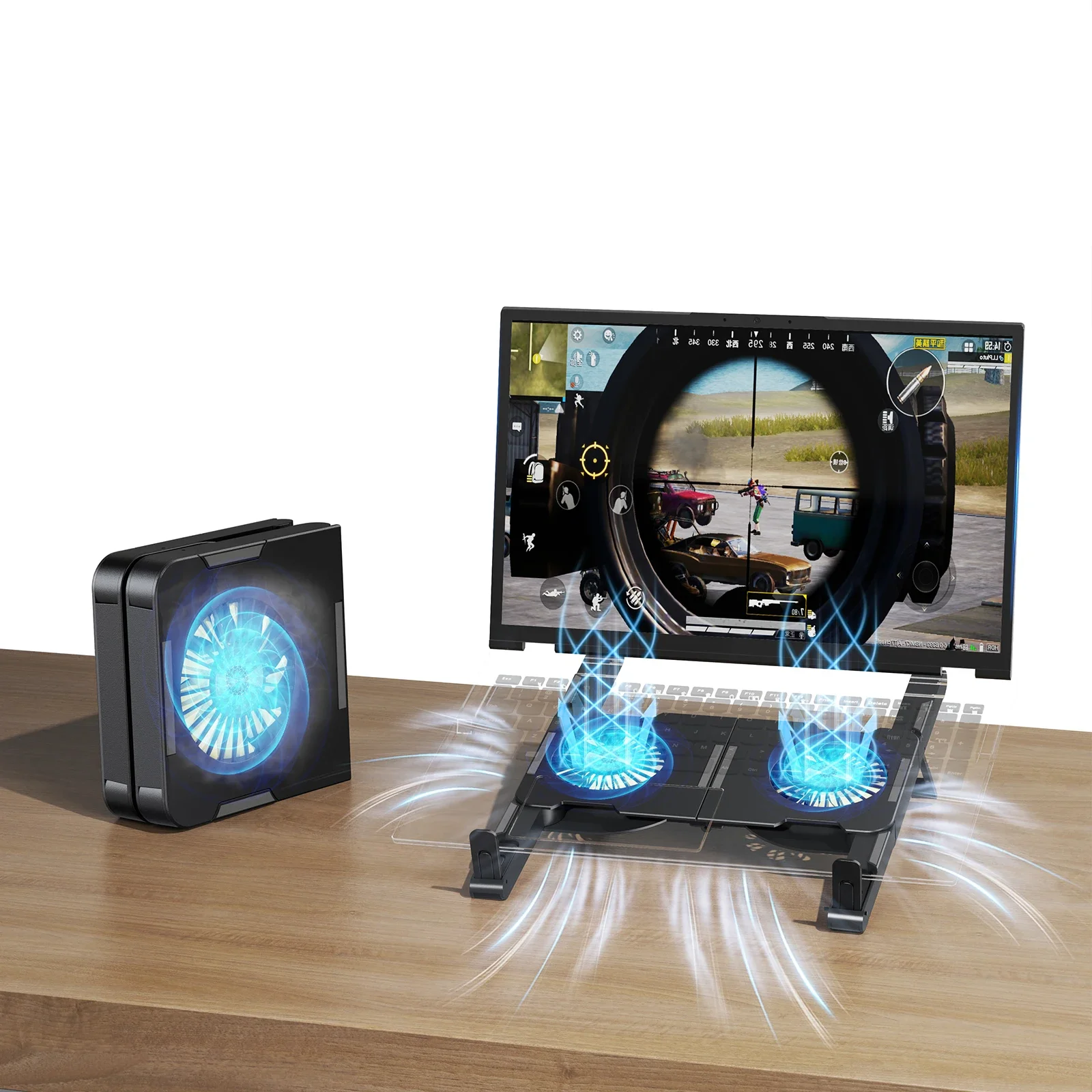 Eary-Laptop-Stand-Portable-Cooling-Fan-Heat-Dissipation-for-Macbook-Air ...