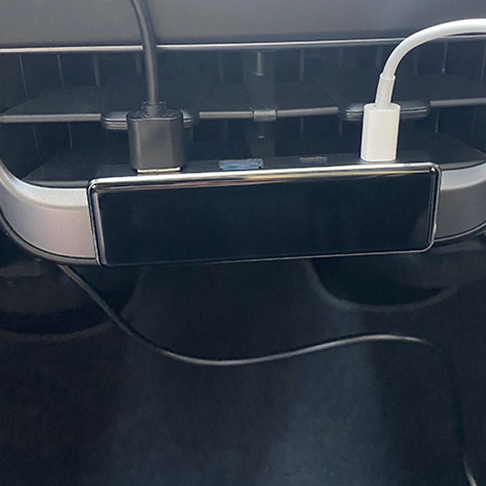 For Tesla Model 3 Model Y Model X Car Rear USB Extender USB Splitter ...