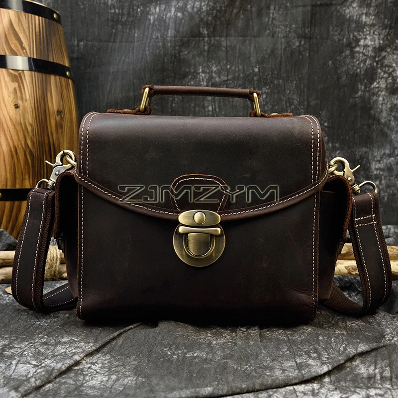 Camera Bag, SLR DSLR Leather Camera Case, Vintage Camera Shoulder ...