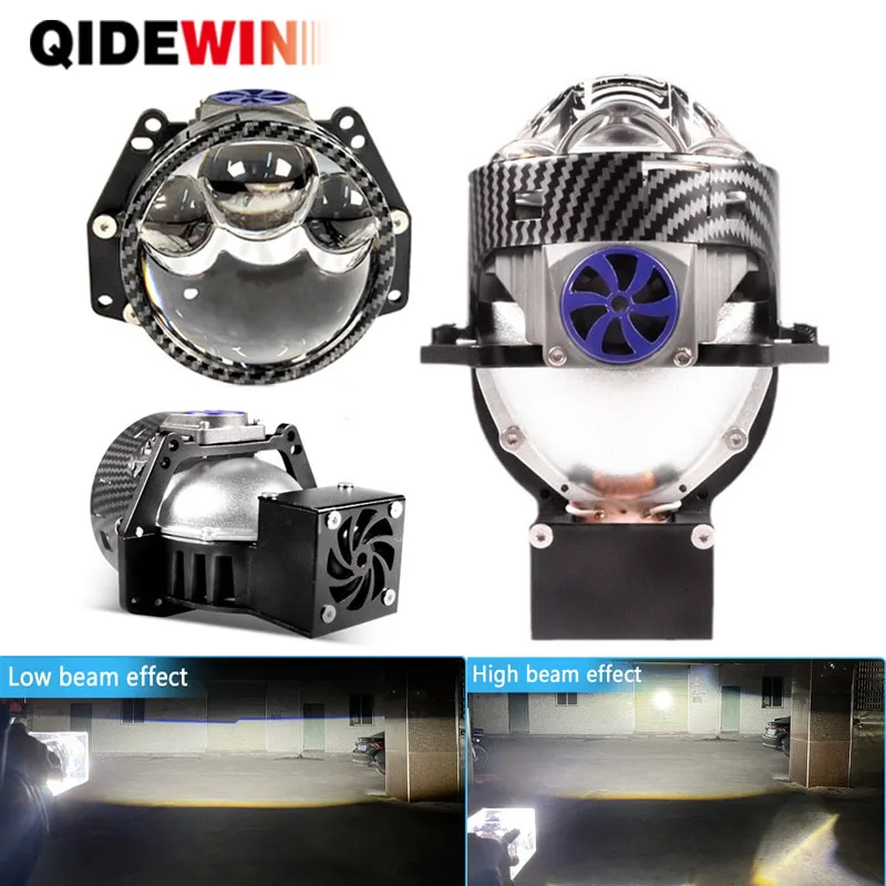 QIDEWIN new three laser H7 LED projector lens high and low beam LED ...