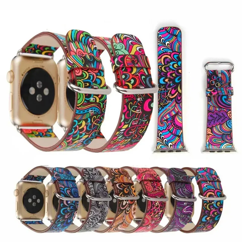 Bracelet-Belt-Genuine-Leather-Band-for-Apple-Watch-45MM-41MM-44MM-40MM ...