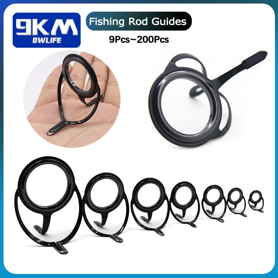 100Pcs Fishing Rod Repair Kit Spinning Rod Building Components ...