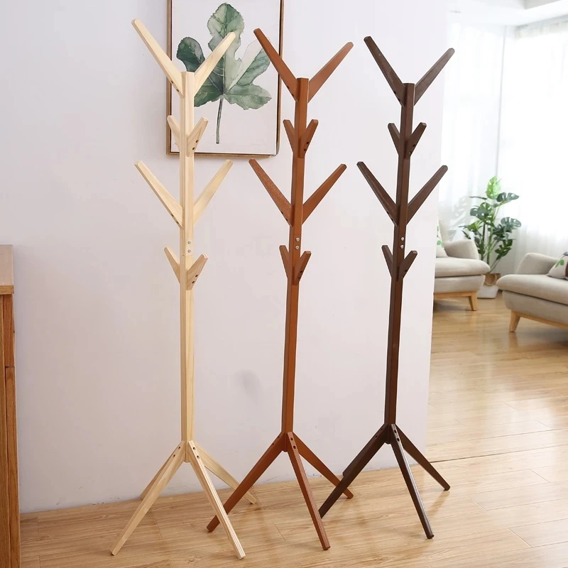 Fashion-Tree-Shaped-Solid-Wood-Clothes-Rack-Landing-Fashion-Living-Room ...