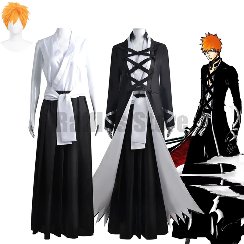 Kurosaki-Ichigo-Cosplay-Anime-Bleach-Costume-Wig-Thousand-Year-Blood ...