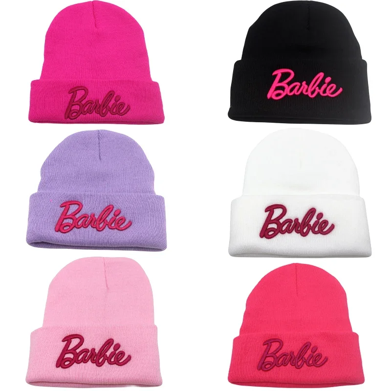 Kawaii-Barbie-Knitted-Hat-Anime-Cute-Cartoon-Autumn-Winter-Warm-Woolen ...