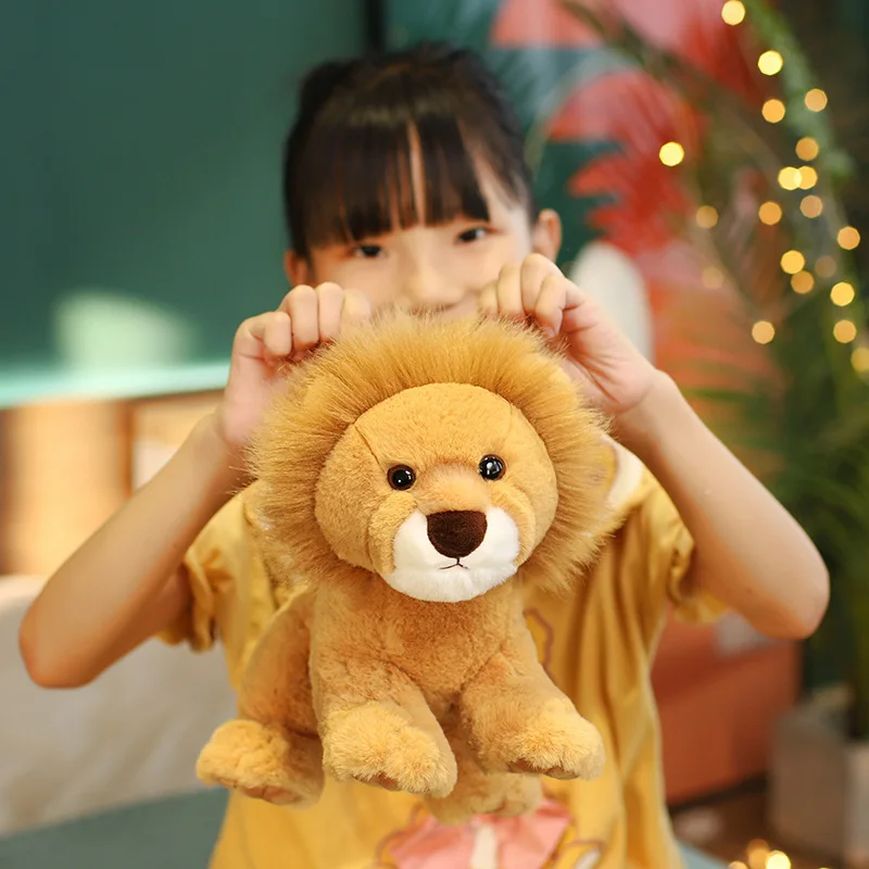 1pc 28/55cm Lovely Plush Lion Toys Cute Animal Lion Peluche Toys ...