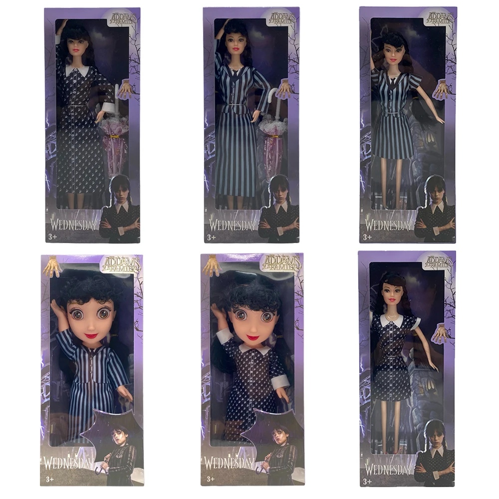 Disney Wednesday Addams Family Doll Surprise Baby Toys Dolls Girls Kids ...