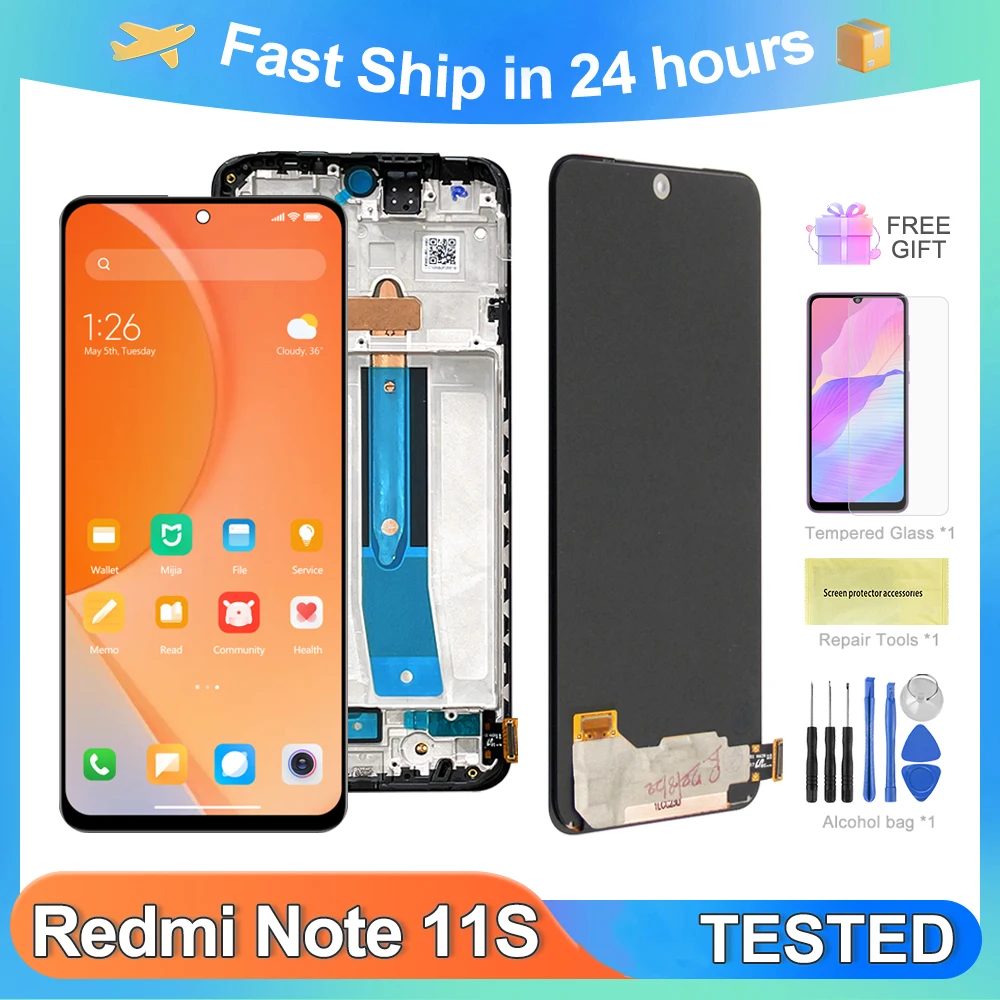 For Xiaomi 6.43''Redmi Note 11S For Ori Redmi Note11S 2201117SG LCD ...