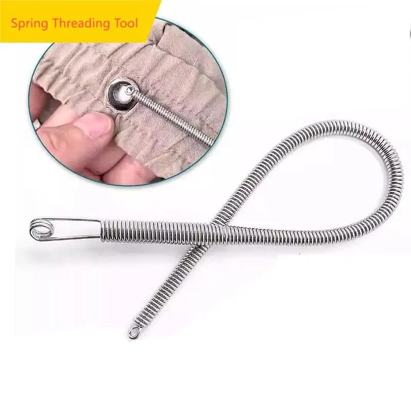 Bendable-Cord-Threading-Spring-Cord-Threading-Tool-Eyelet-Threader ...