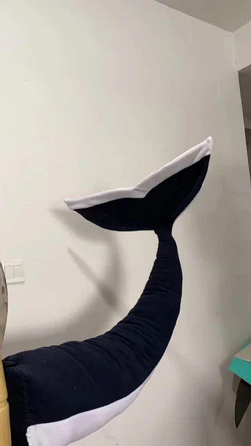 Anime Hololive Vtuber Shylily Killer Whale Plush Tail, 50% OFF