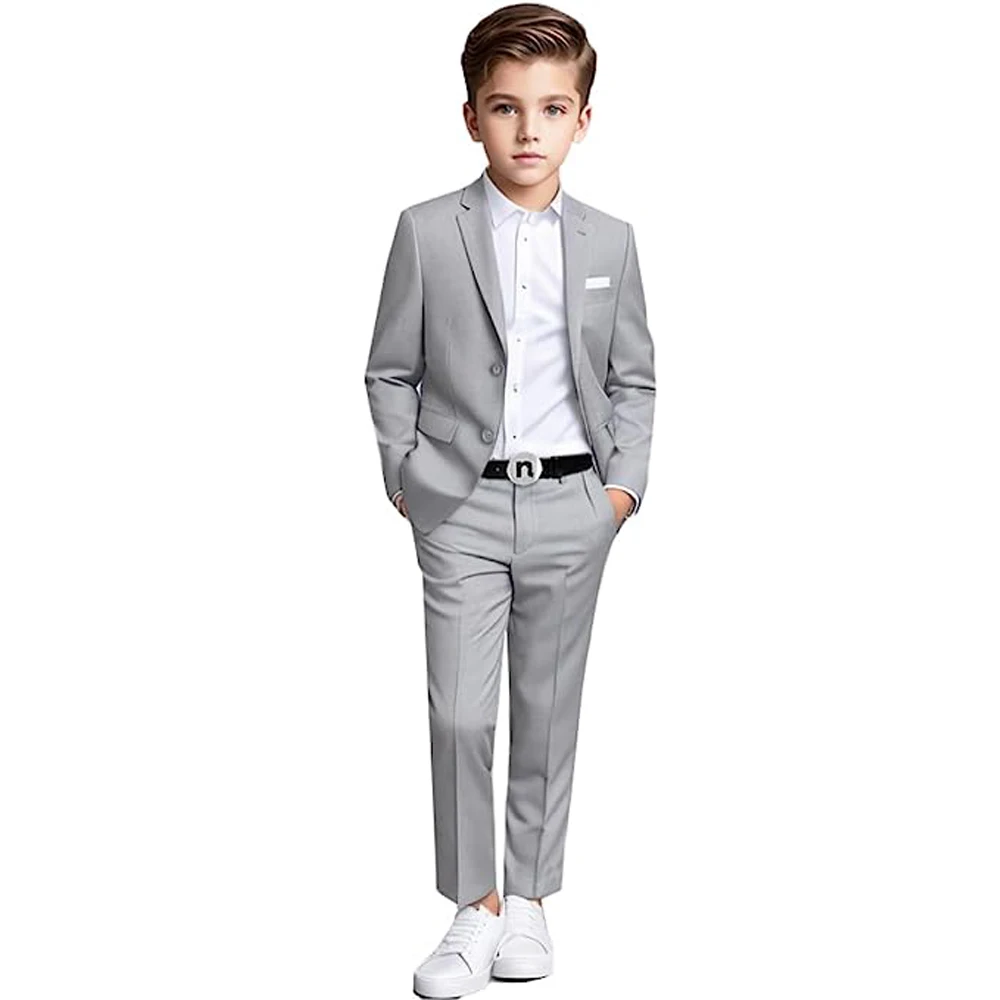 Boys-Formal-Suits-Blazer-Jacket-Pants-Dance-Show-2-Pieces-Complete ...