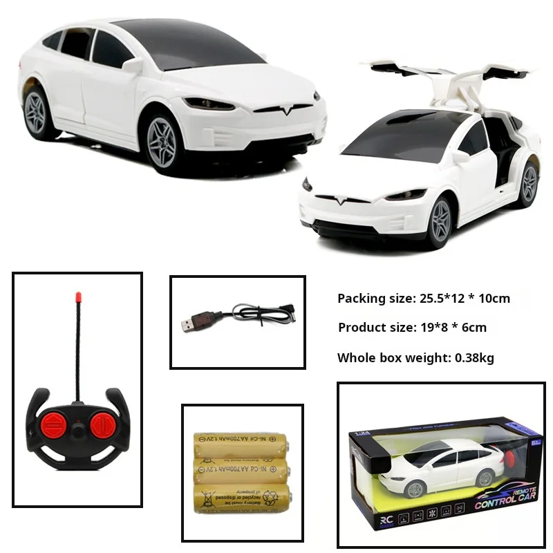Tesla-RC-four-way-remote-control-car-simulation-double-door-1-24-model ...