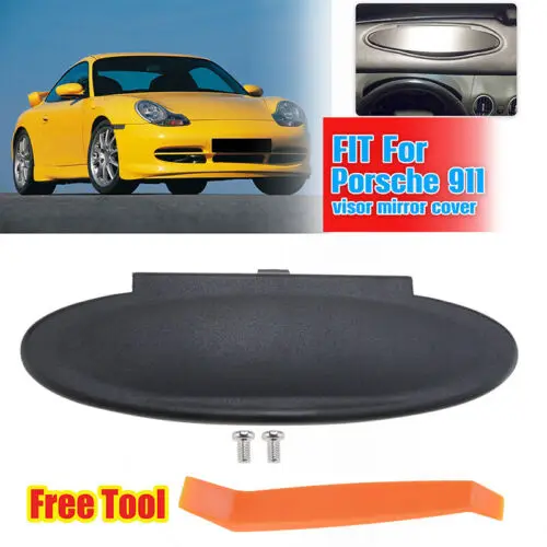 Sun Visor Mirror Cover Black Replacement Parts For Porsche Boxster ...