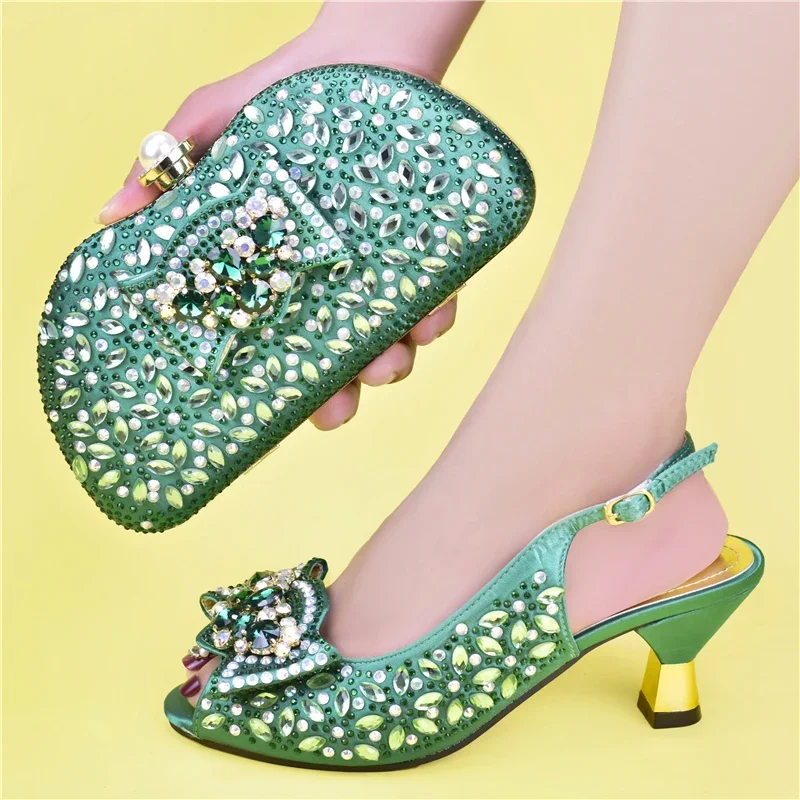 New-Fashion-Wedding-Shoes-for-Women-Bride-Italian-Shoe-and-Bag-Set-for ...