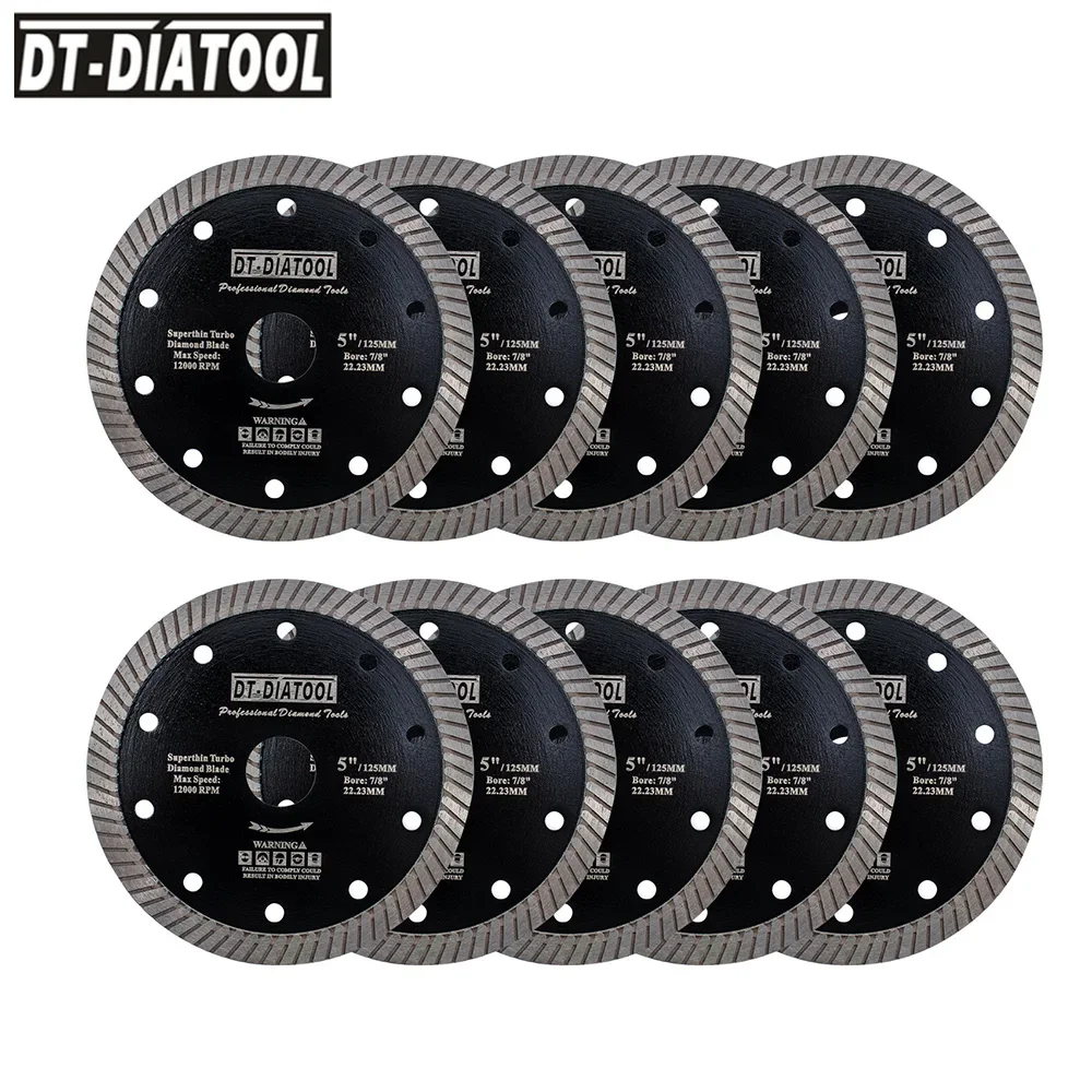 DT-DIATOOL Diamond Cutting Disc Tile Cutter Turbo Saw Blades Disc for ...